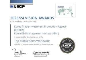 코트라 지속가능보고서, 美 LACP 비전 어워드 2개부문 대상